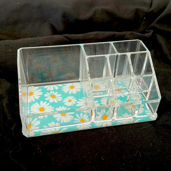 Storage & Organization | Blue And White Daisy Desk Organizer | Poshmark